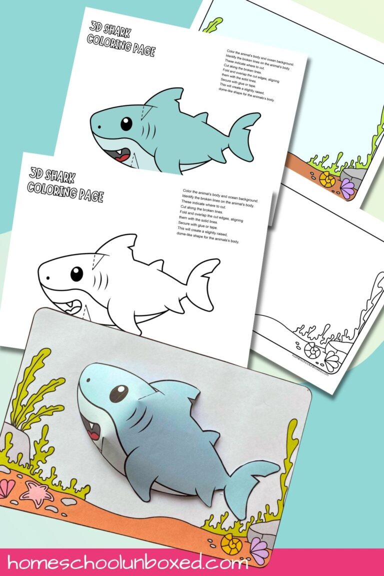 Shark Life Cycle Diagrams (Free Printables for Kids)