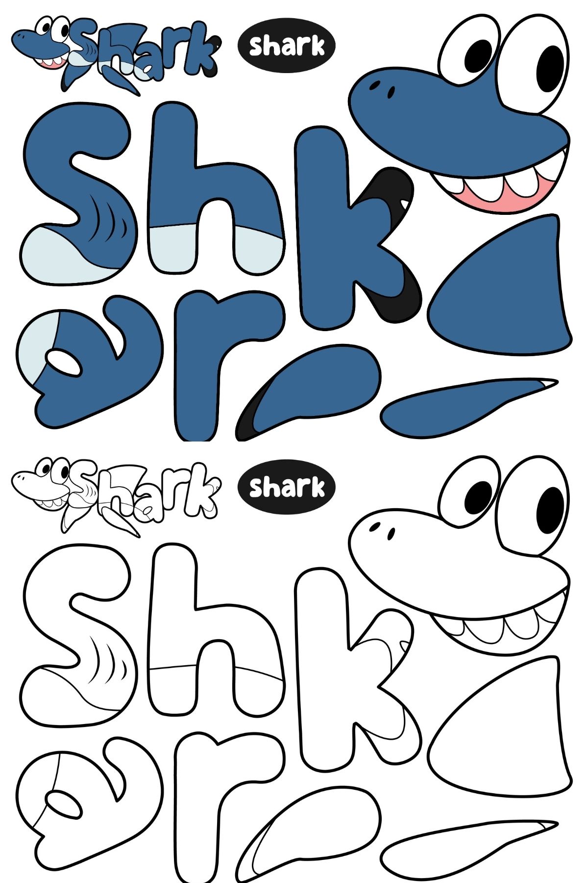 Shark Letter Craft (Free Printable)