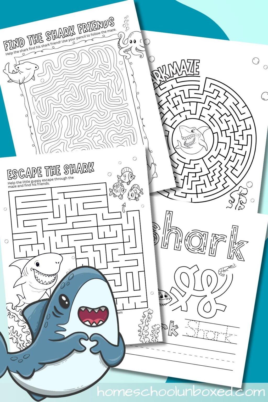 Free Shark Maze Printables – Fun Ocean-Themed Mazes for Kids