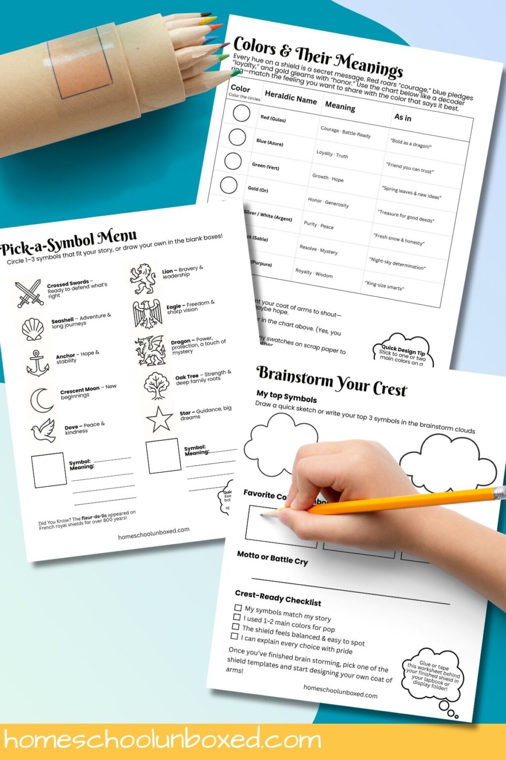 Coat of Arms Activity & Lesson Plan for Kids (Free Printables)