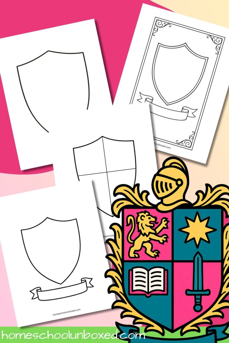 Coat of Arms Activity & Lesson Plan for Kids (Free Printables)