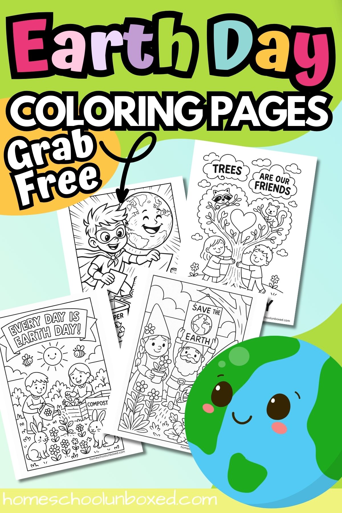 Earth Day Coloring Pages (Free Printables)