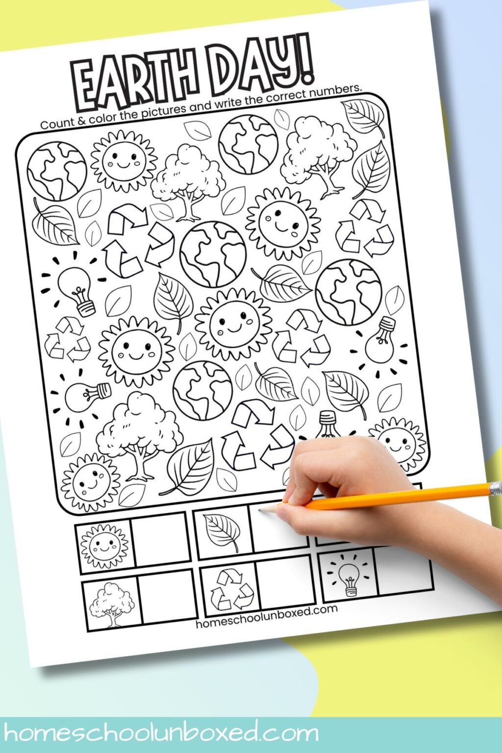 Earth Day “I Spy” Activity (Free Printable Worksheet)
