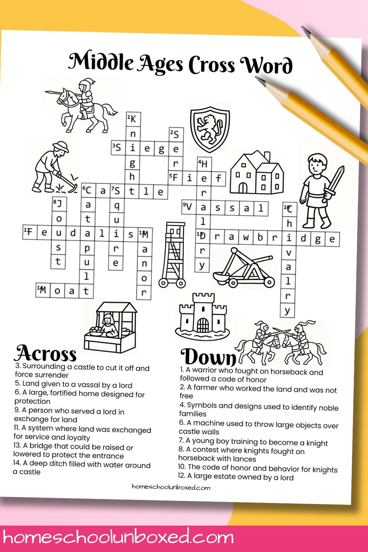 Middle Ages Crossword Puzzle (Free Printable + Answer Key)