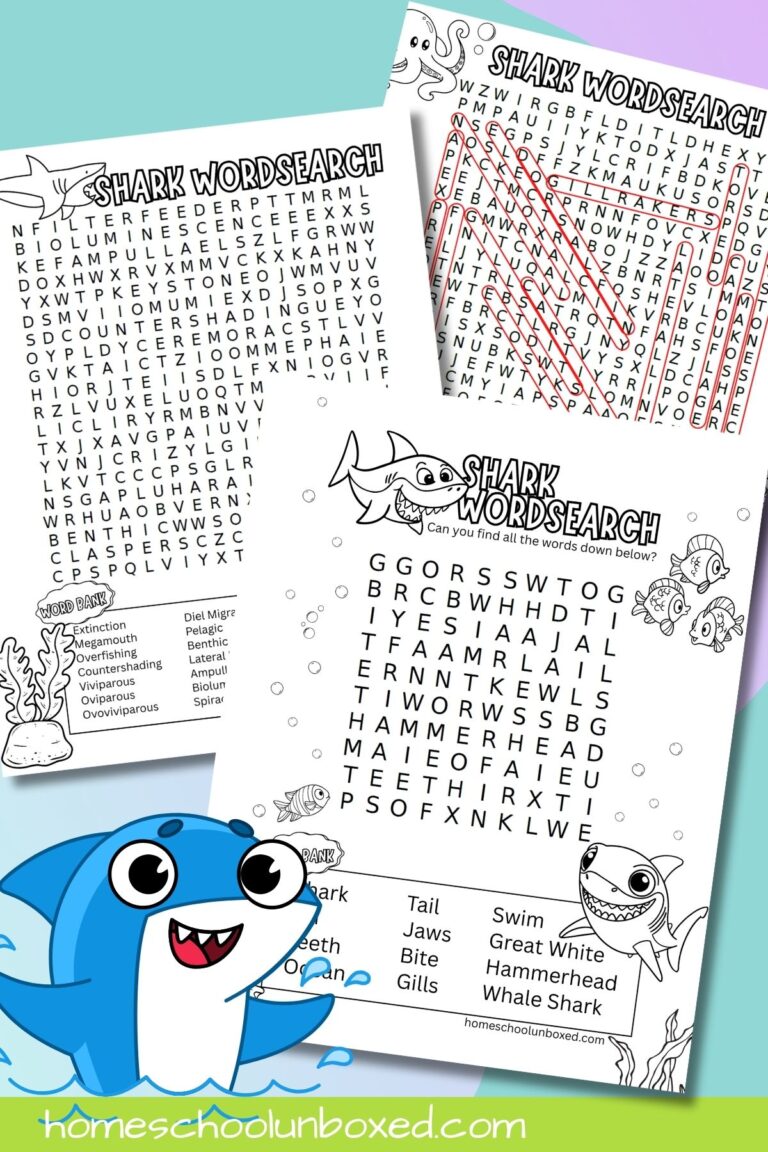 Cool Free Shark Printables (Tons of great resources!)