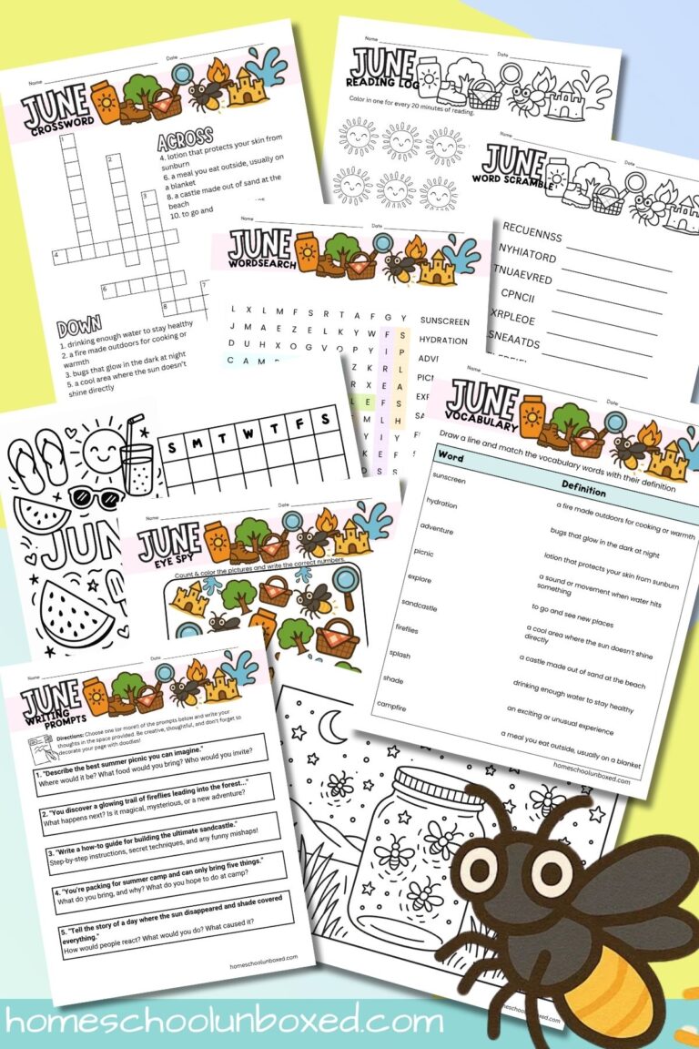 June Worksheets (Tons of Free Printables!)
