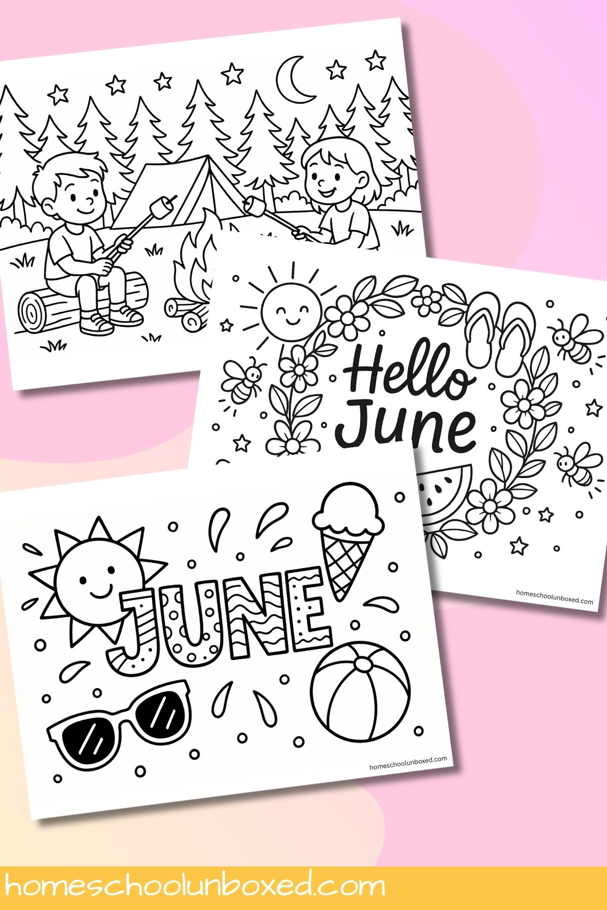 June Coloring Pages (Free Printables)