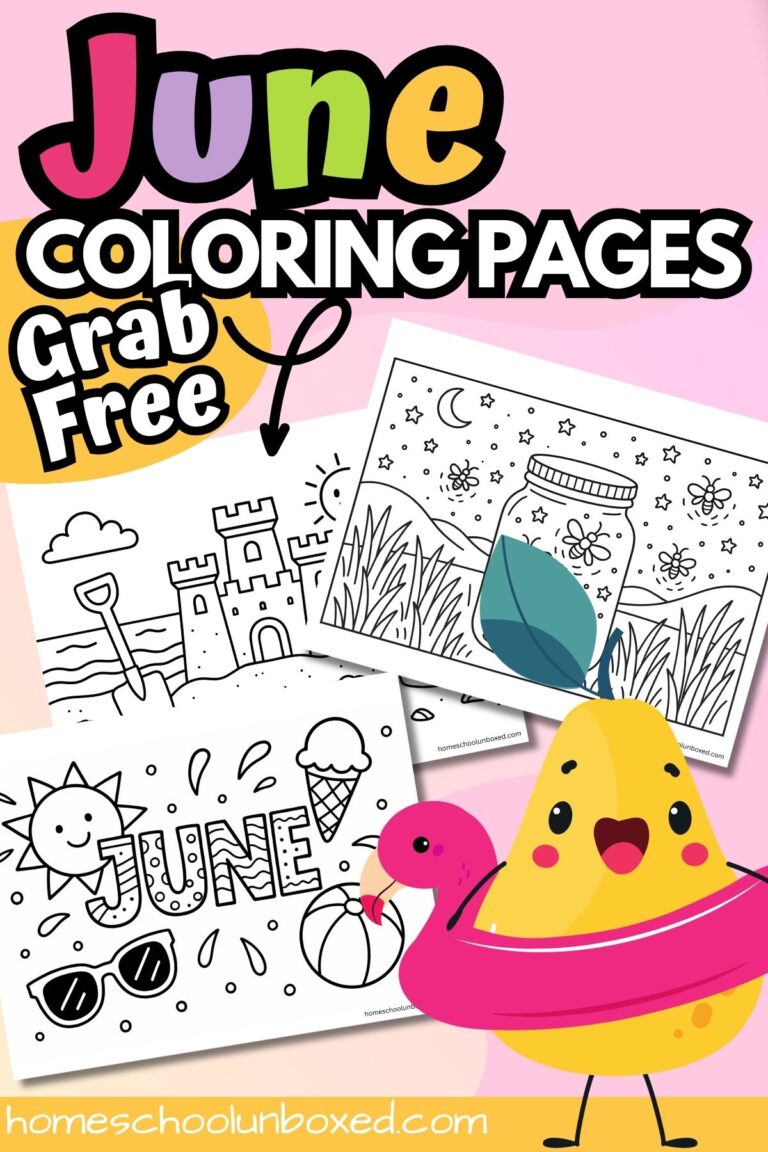 June Coloring Pages (Free Printables)