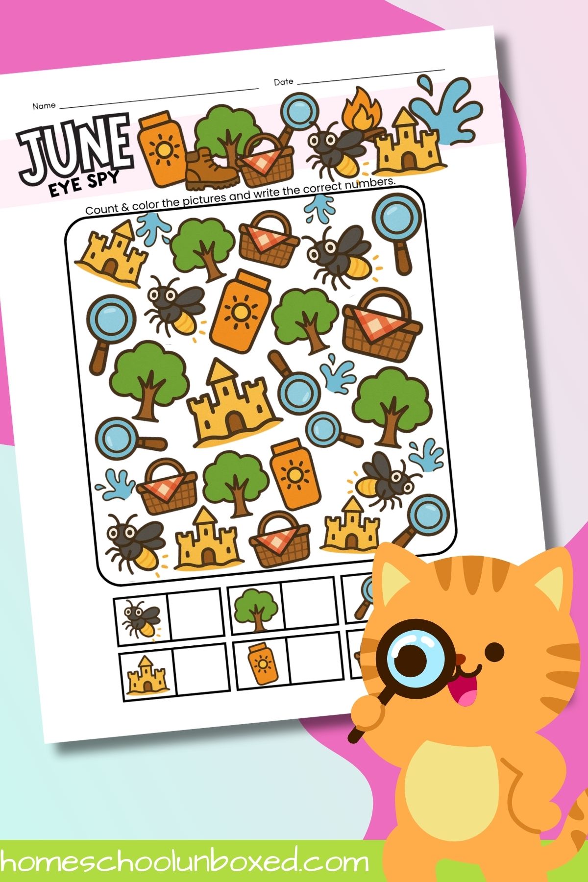 Parts of a Flower Diagram (Free Printable)