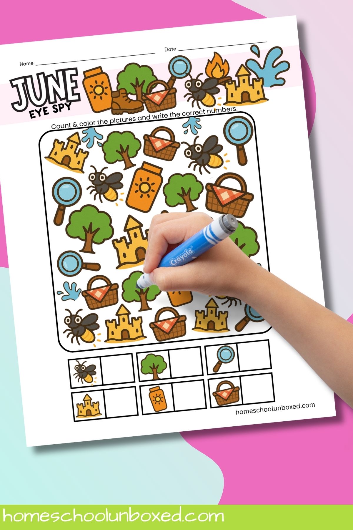 June I Spy (Free Printable Activity)