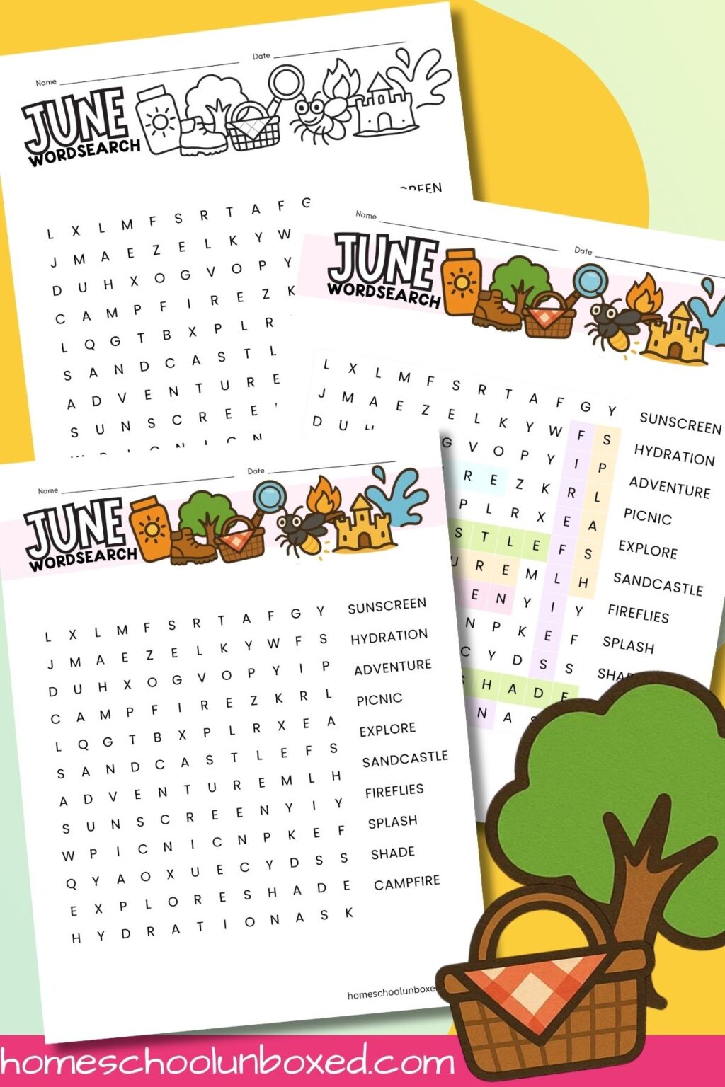 June Word Search (Free Printable + Answer Key)