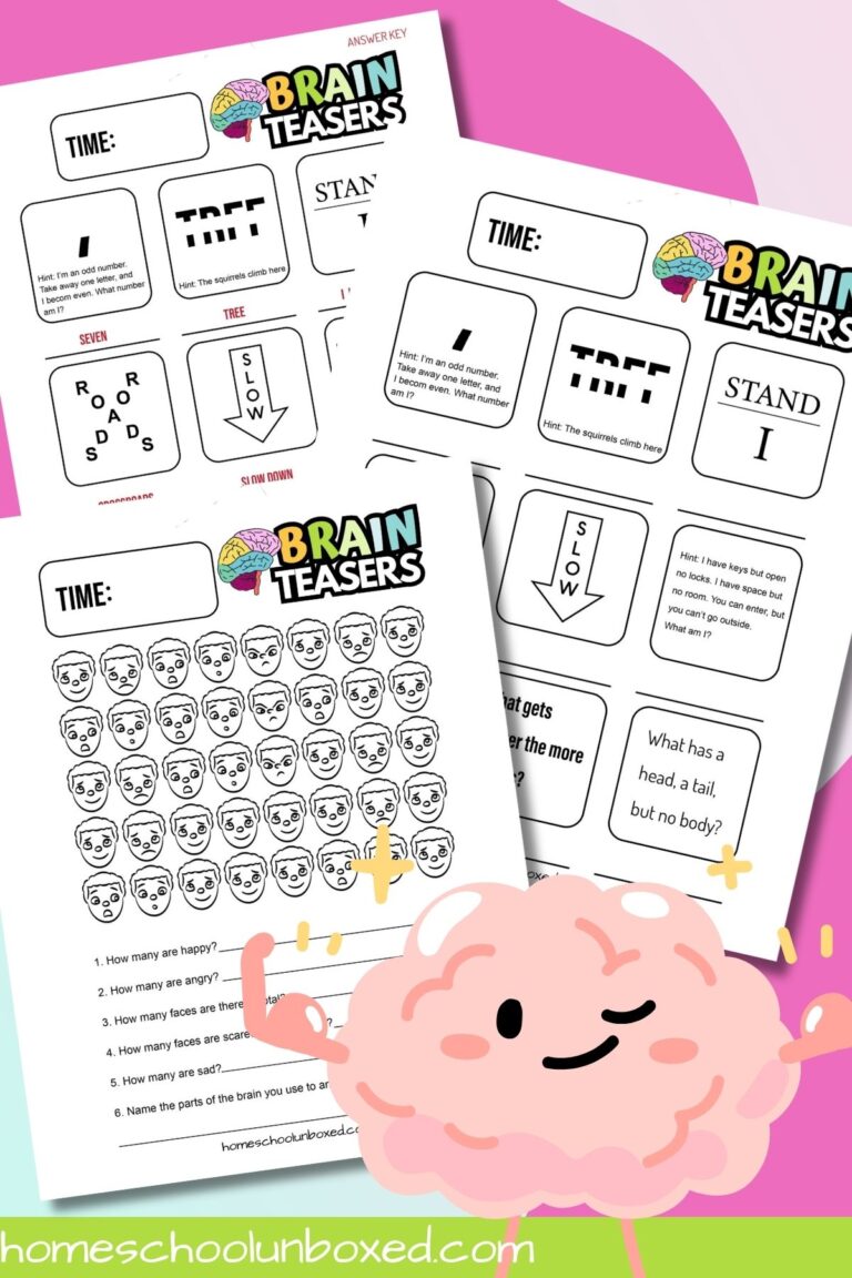 Brain Worksheets for Kids (Lots of Free Printables)