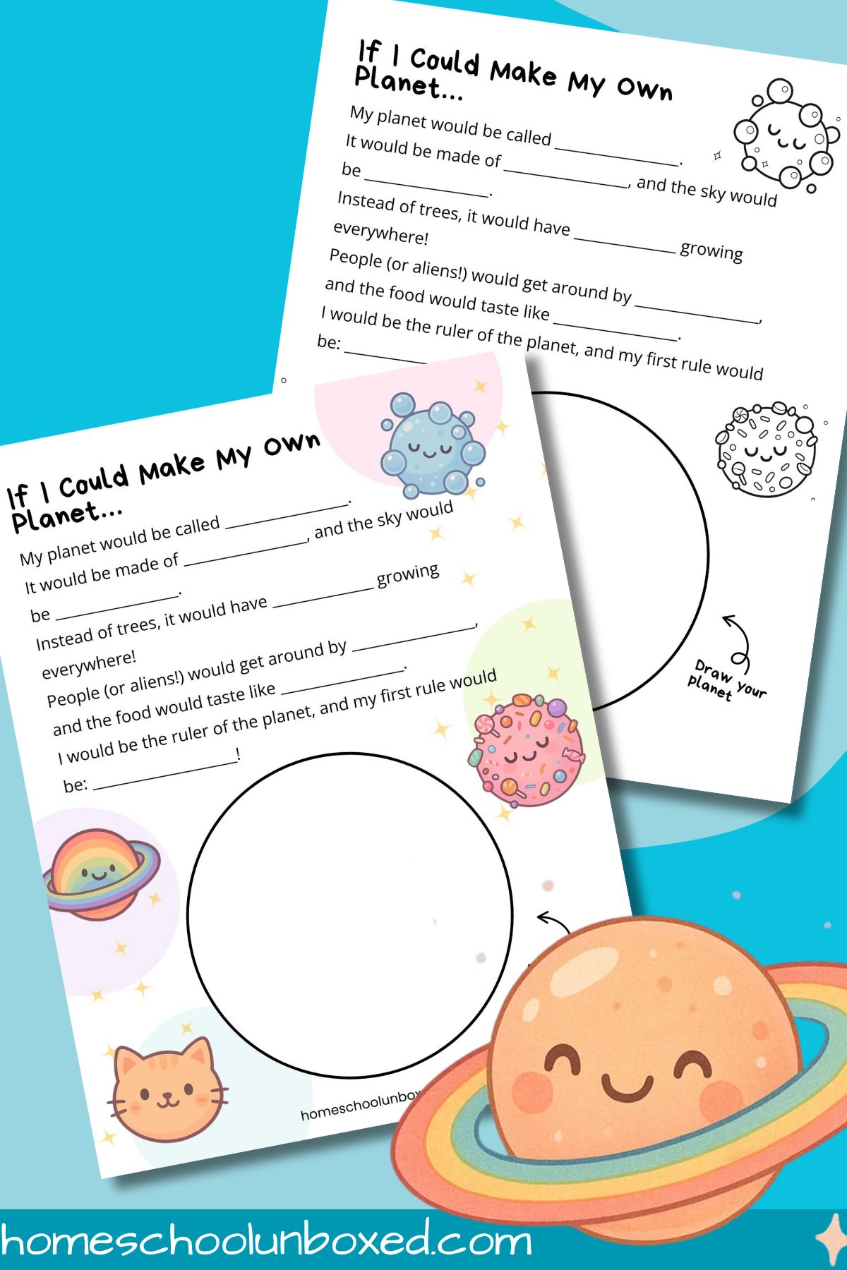 If I Could Make My Own Planet (Free Printable Writing Prompt)