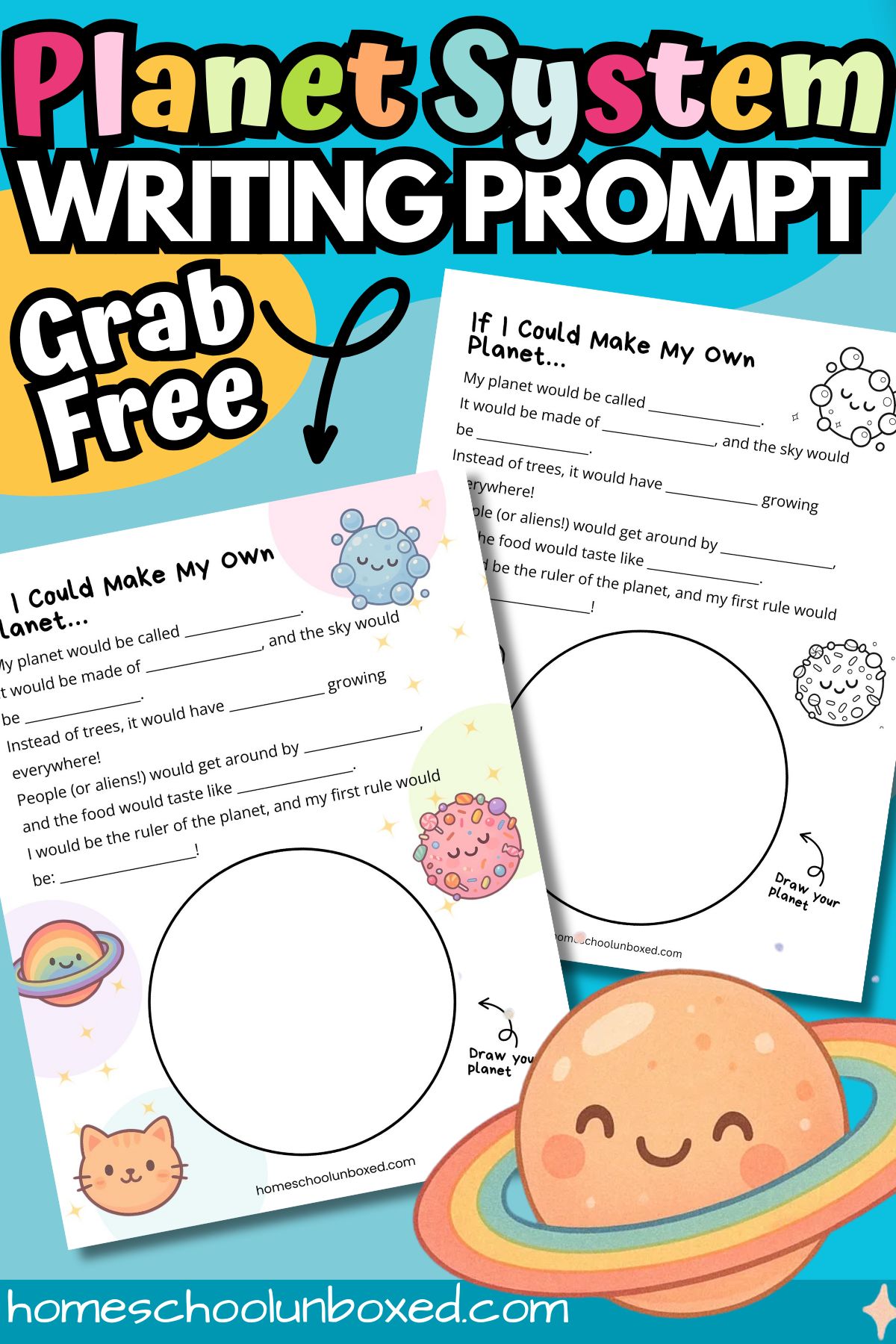 If I Could Make My Own Planet (Free Printable Writing Prompt)