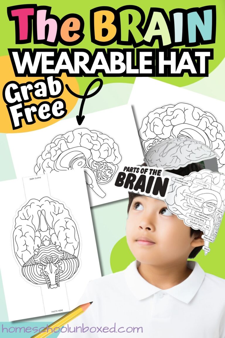 Paper Brain Hat (Free Printable)
