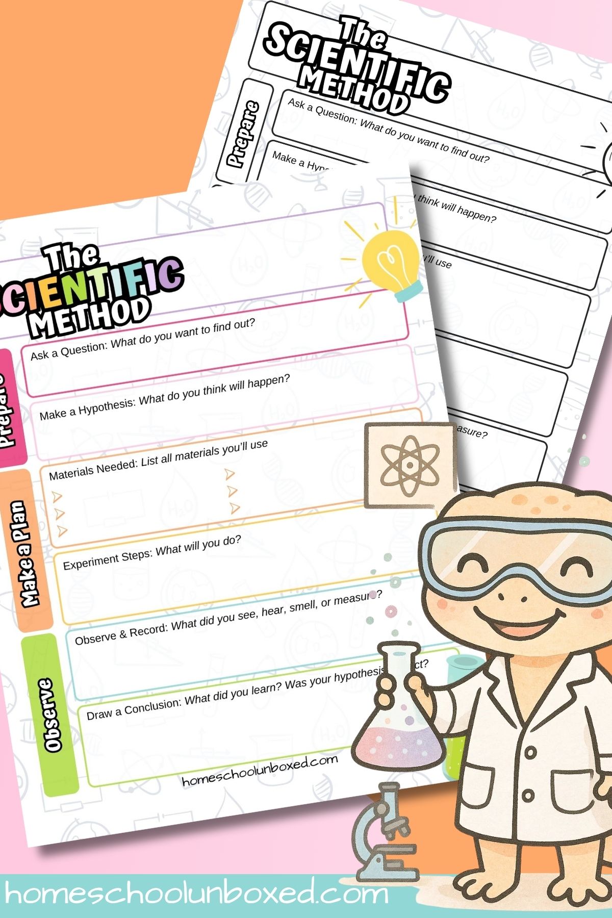 Scientific Method Template for Kids (Free Printable)