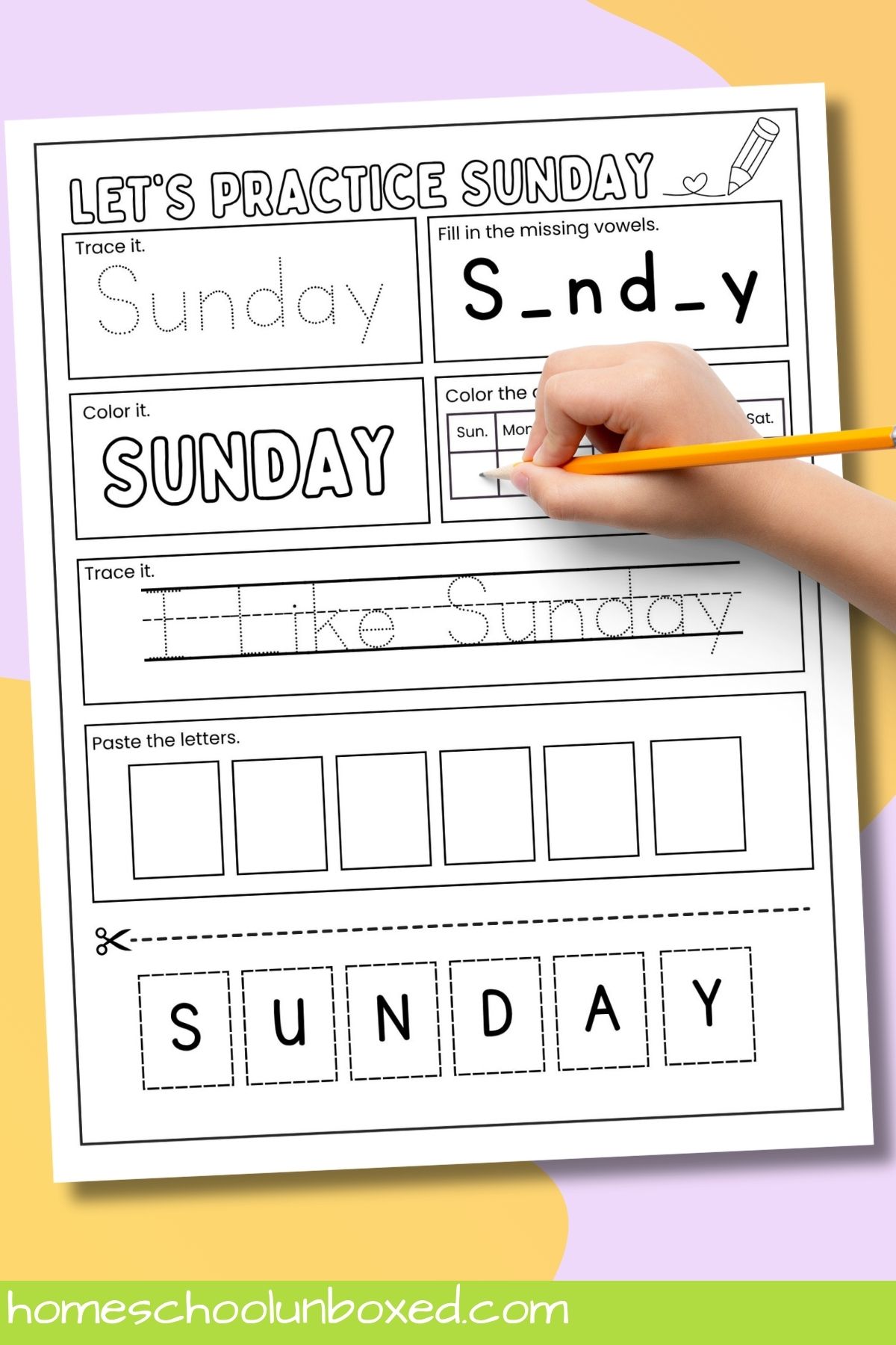 Days of the Week Activity Sheets (Free Printables)