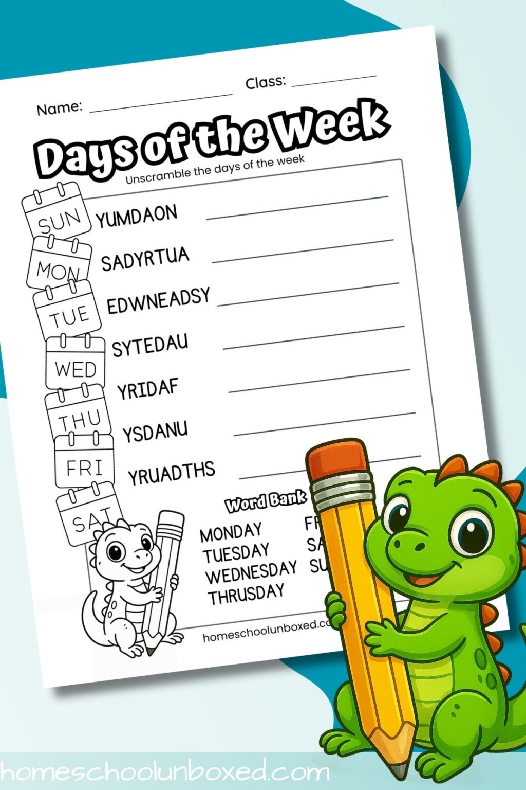 Days of the Week Worksheets (Tons of Free Printables)