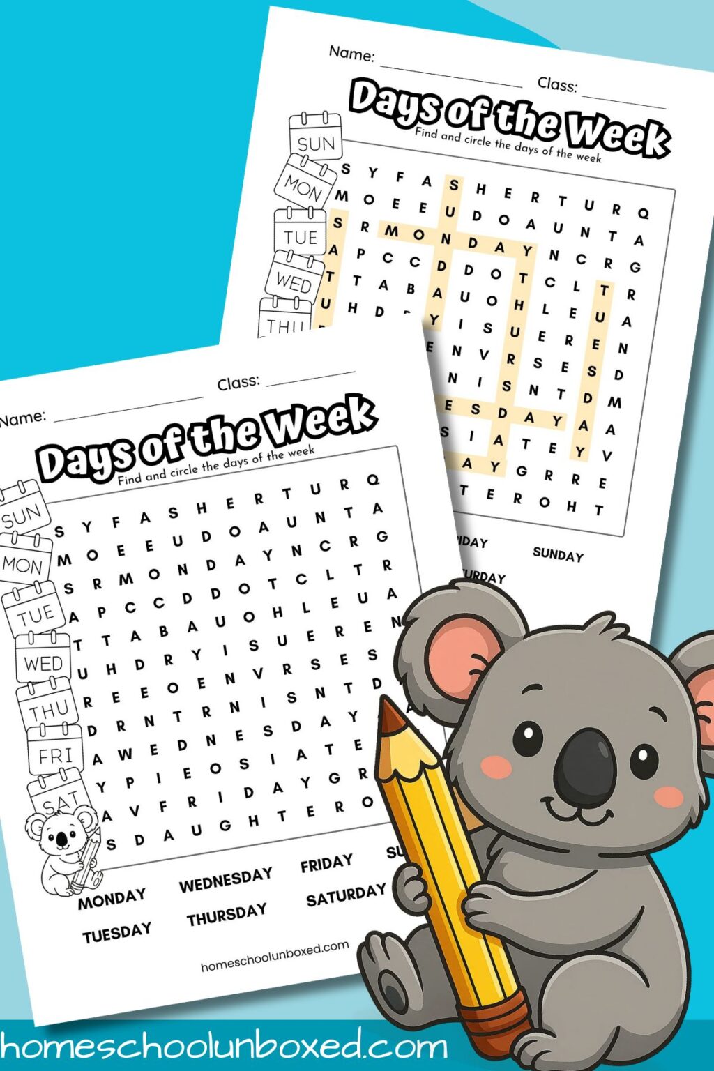 Days of the Week Worksheets (Tons of Free Printables)