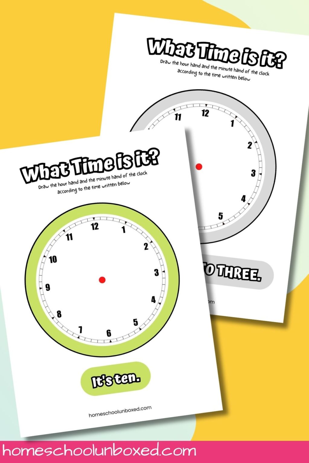 What Time Is It Worksheets (Free Printables)