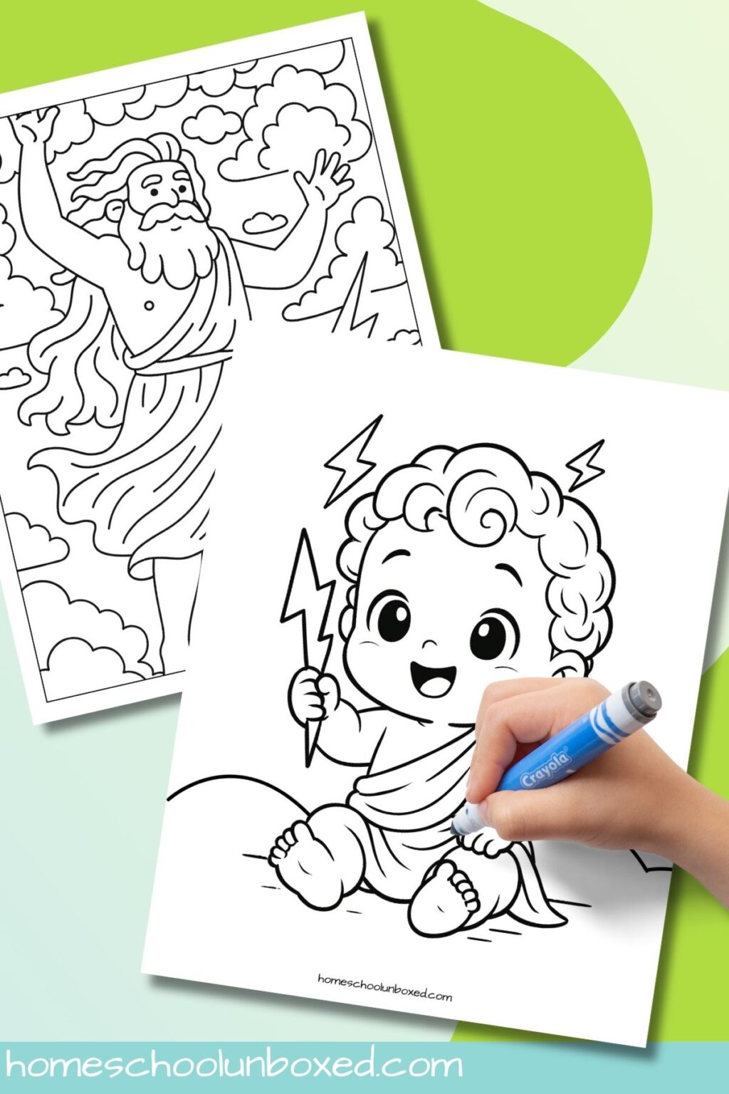 Greek God Zeus Coloring Pages (Free Printables)